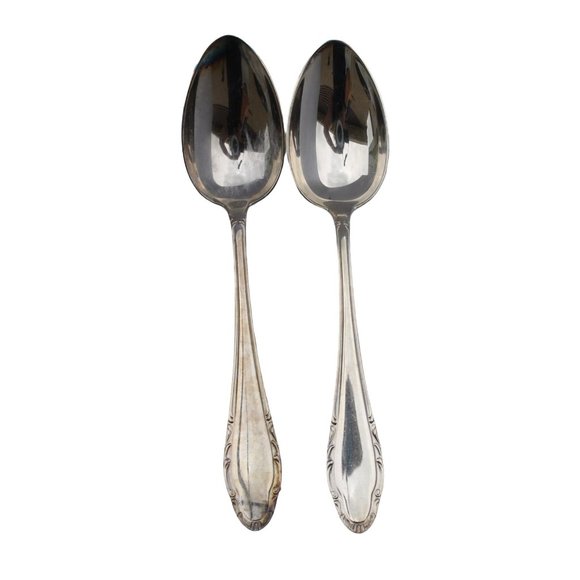 Wellner | Dining | 2 Vintage Wellner Germany Silverplate Soup Spoon ...